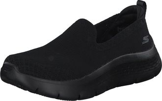 Skechers Go Walk Flex Bright SummerSneaker f&uuml;r Damen, Schwarzer Textilrand, 41 EU