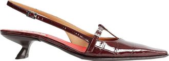Marni Kitten Heel Slingback Pumps