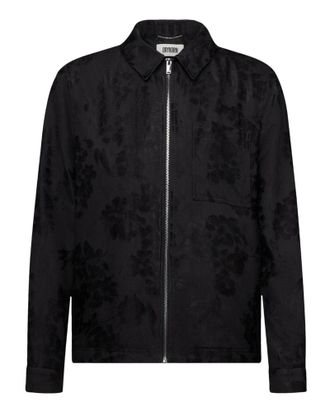 Drykorn Overshirt mit changierender Struktur und Zip in