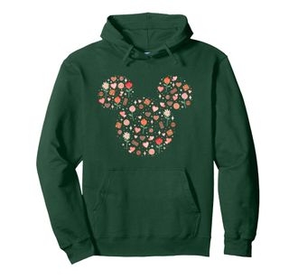Disney Mickey Mouse Icon Fill Chocolates Flowers Hearts Love Pullover Hoodie
