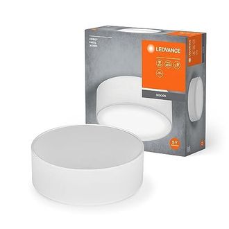 Ledvance Orbis Paris Plafond Light 300 mm, blanc, socket E27, peut &ecirc;tre &eacute;quip&eacute; dune lampe intelligente, design moderne de haute qualit&eacute;, avec un &eacute;cran de tissu