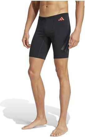 adidas Mens Jammer de Natation Ripstream, Black/Lucid Red, M/L