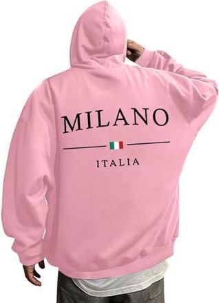 Generic Sweat a Capuche Homme Hooded Sweatshirt Sweats &agrave; Capuche avec Imprim&eacute; Lettre pour Un Confort Styl&eacute; et Id&eacute;al pour Les Activit&eacute;s Ext&eacute;rieures