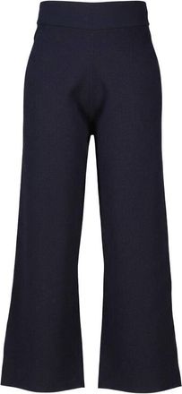 Allude Damen Marlenehose aus Baumwoll-Seiden-Mix