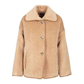 Max Mara Faux Fur Shearling Jacken - - Jackets - Damen - Braun - M