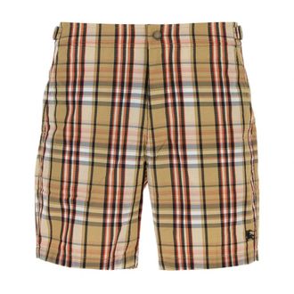 Burberry Check Seersucker Badeshorts - - Swimwear - Herren - Beige - XL