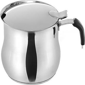 KASANOVA Kasanova 1 Stahlkrug 1,0 l, Silikondeckel und Griff, Stahl Silikon