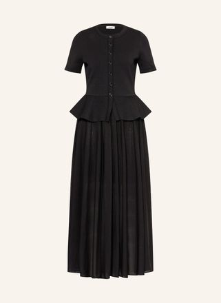 Sandro Sandro Kleid Im Materialmix schwarz