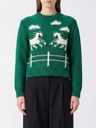 Moschino Pull &agrave; col rond en laine vierge avec motif jacquard abstrait