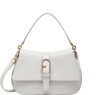 Furla Femme, Sacs, Blanc, Taille: ONE Size Sac &agrave; poign&eacute;e sup&eacute;rieure Flow M