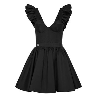 Philipp Plein Femme, Robes, Noir, Taille: 40 FR Silk Mini Dress