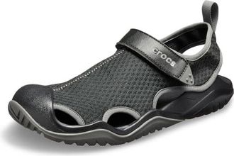 Crocs Homme Swiftwater Mesh Deck Sandal M Sandales, Black, 39/40 EU