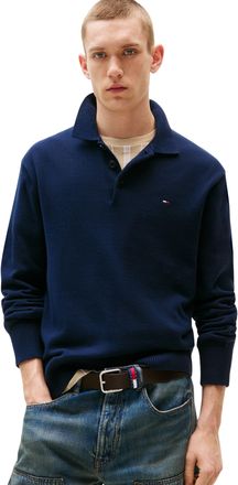 Tommy Jeans Herren TJM Slim Essential Polo SWTR EXT Dm0dm20304 Pullover, Blue (Dark Night Navy), M