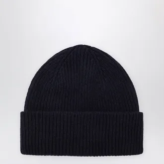 Le Bonnet Beanie aus Wolle und Caregora in Midnight