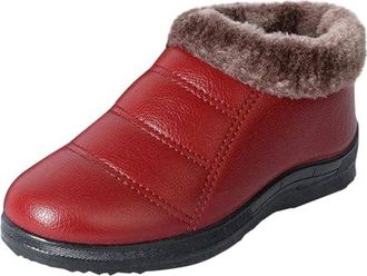 Generic Bottines Pour Femme dHiver Plates Doubl&eacute;s en Peluche Chaude Slip-on Bottes De Neige Antid&eacute;rapantes L&eacute;g&egrave;res Confortables Chaussures De Marche D&eacute;contrac