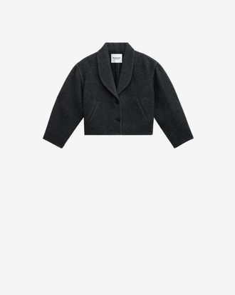 Isabel Marant Manteau Lanna - Femme - Anthracite - Taille 34 - Marant &Eacute;toile