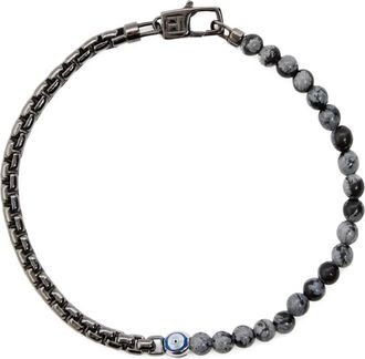 Tateossian bracelet à perles - Noir