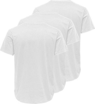 Only & Sons Rundhalsshirt ONSJEFF LONGY SS TEE 3-PACK OTL (Packung, 3-tlg)