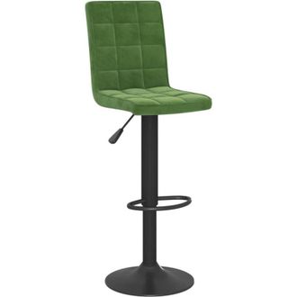vidaXL Vidaxl - Tabouret de bar Vert foncé Velours