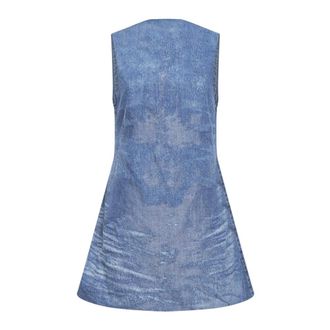Diesel De Selune Fsi Mini-Kleid mit offenem R&uuml;cken - - Dresses - Damen - Blau - M