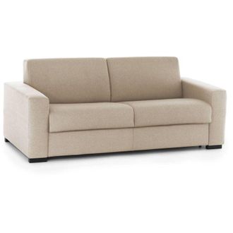 Talamo Italia Schlafsofa Alexis, Gro&szlig;es 2-Sitzer-Sofa, 100% Made in Italy, Wohnzimmersofa mit drehbarer &Ouml;ffnung, aus gepolstertem Stoff, mit Standard-Armlehnen, Cm