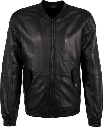 Mauritius Lederjacke G2MAlaric LF mit Pattentaschen, Gummizug an den Bündchen