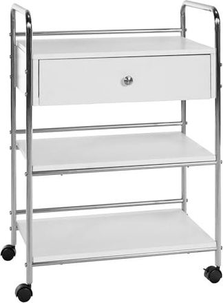 Clp Chariot de Service PL912 &agrave; 3 Niveaux I Chariot Multifonction avec 1 tiroir et &eacute;tag&egrave;res I Chariot auxiliaire avec roulettes et 3 &eacute;tag&egrave;res I Couleur : B