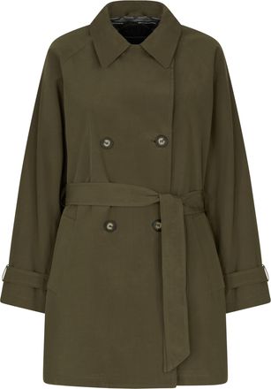 Geox Womens W ILDE Trench Jacket, Winter Moss, 36
