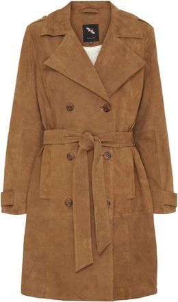 BTF-CPH Trenchcoat aus Wildleder - - Coats - Damen - Braun - L