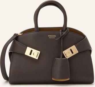 Ferragamo Ferragamo Schultertasche Hug Grainy braun