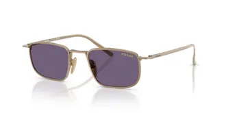 Prada SPRD52C049E7OE Metal Rectangle Frame Sunglasses - Purple