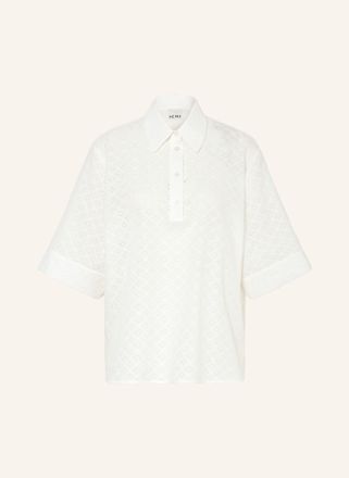 Ichi Blusenshirt Ihcriza Aus Lochspitze beige