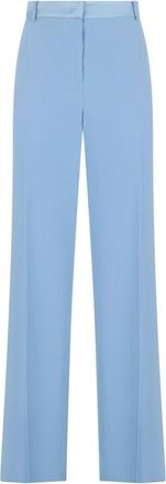 Alberta Ferretti Femme, Pantalons, Bleu, Taille: 44 FR Pantalon L&eacute;ger &Eacute;lastiqu&eacute;