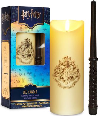 Harry Potter LED Kerze Mit Zauberstab Fernbedienung, Flammenlose LED Kerzen Für Halloween Deko, Weihnachtsdeko, Zimmer Deko, Geschenke