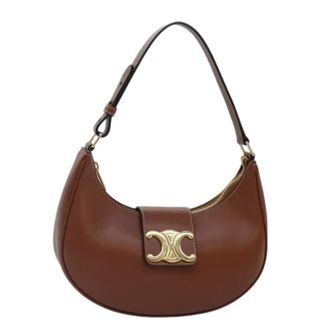 Celine Pre-owned Leder Schultertasche - - Pre-owned - Damen - Braun - ONE SIZE