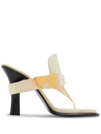Burberry mules Bay en cuir 100 mm - Tons neutres