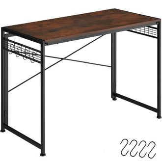 TecTake Tectake - Bureau style industriel Pieds en plastique r&eacute;glables en hauteur