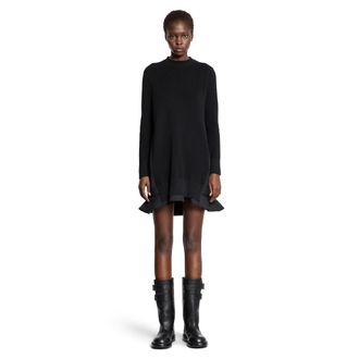 sacai Suiting Mix Knit Dress