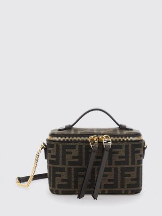 Fendi Mini vanity case en tissu &agrave; monogramme FF jacquard