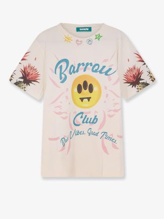 Barrow Cotton t-shirt with frontal logo print - BARROW - gender_Man