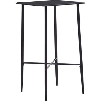 vidaXL Table de bar Noir 60x60x111 cm mdf Vidaxl