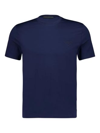 Prada t-shirt à col rond - Bleu
