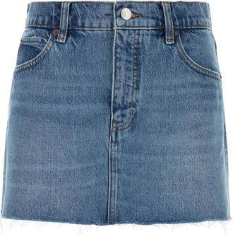 Frame Denim Femme, Jupes, Bleu, Taille: W27 La Mini-Jupe en Denim