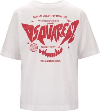 Dsquared2 Femme, Tops, Blanc, Taille: 38 FR T-shirt