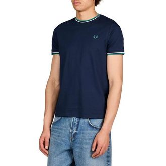 Fred Perry T-shirt uni &agrave; col rond en coton