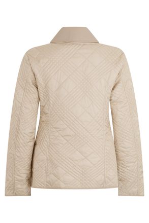 Burberry Womens Shirt Collar Jacket Stone Beige Polyamide