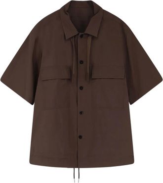 sacai Homme, Chemises, Brun, Taille: L Sacai Chemises Beige