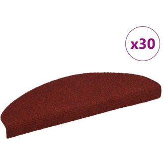 vidaXL Stufenmatten Selbstklebend 30 Stk. Rot 65x21x4 cm - Vidaxl