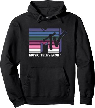 Giesswein Pastellfarben Farbverlauf MTV-Logo Pullover Hoodie
