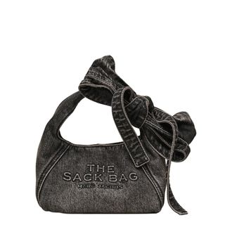 Marc Jacobs Femme, Sacs, Noir, Taille: ONE Size The Bow Denim Mini Sack Bag